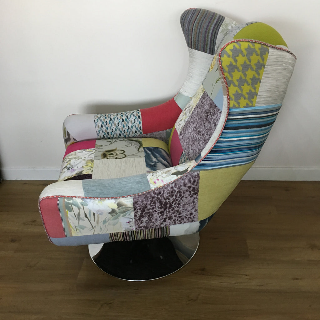 Space Swivel Wing Chair – Long Eaton Patchwork Furniture